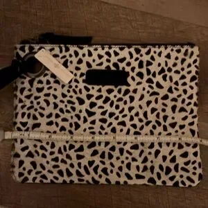 Jane Marie | Bags | Nwt Jane Marie Large Wristlet In Blackwhite Spotted ...